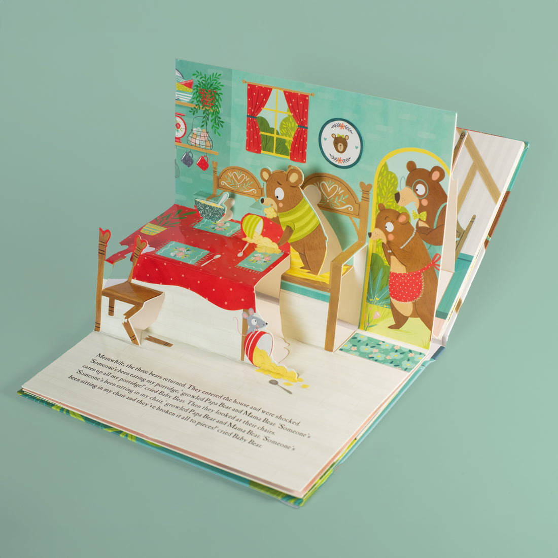 Pre-loved ♡ Goldilocks & and the three bears . Fairy tale Pop-up book ...